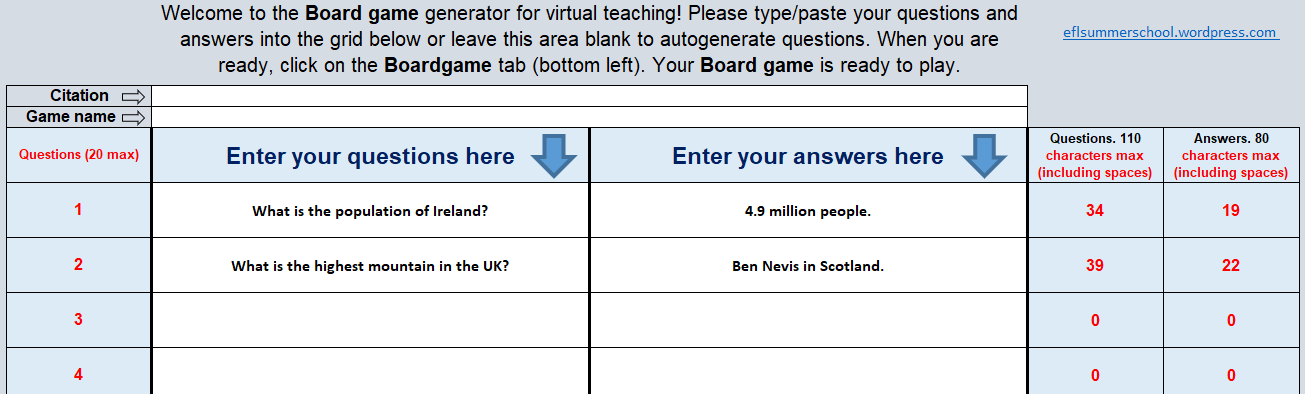 Board game generator: Virtual teaching (world capital cities) – EFL ...